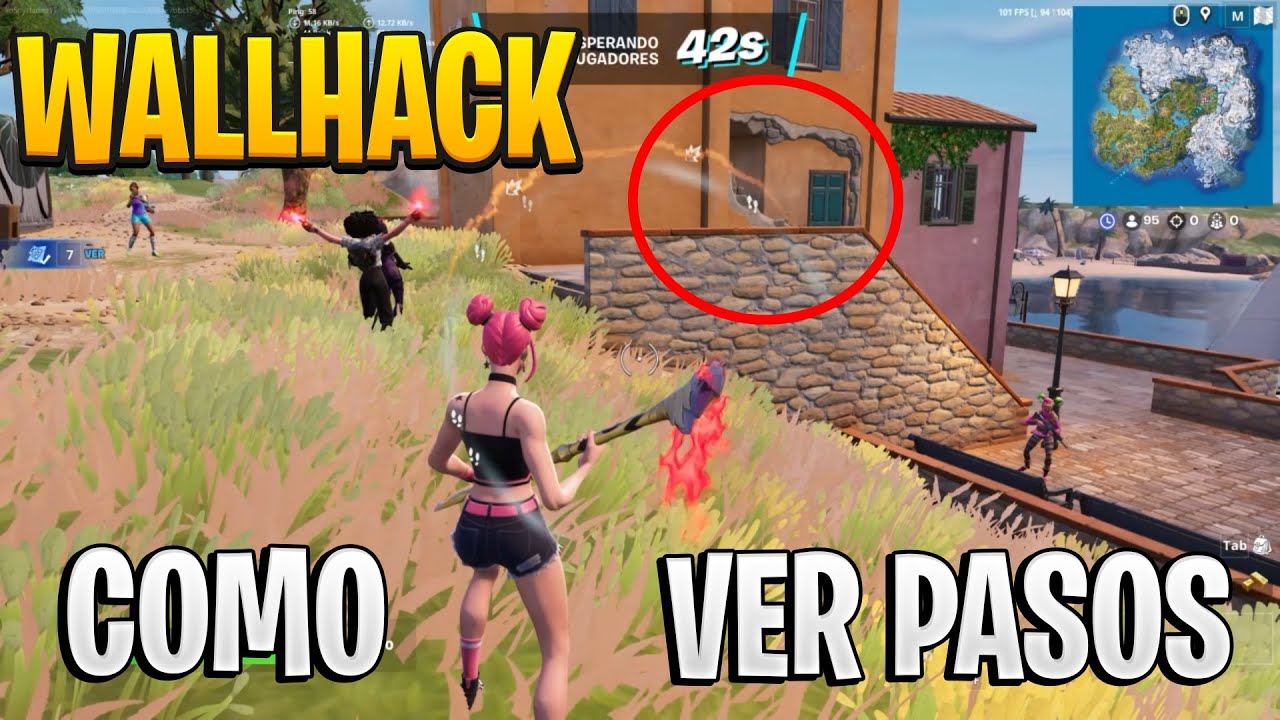 Como Activar Opcion para ver PASOS EN FORTNITE 2024 (WALLHACK) - YouTube