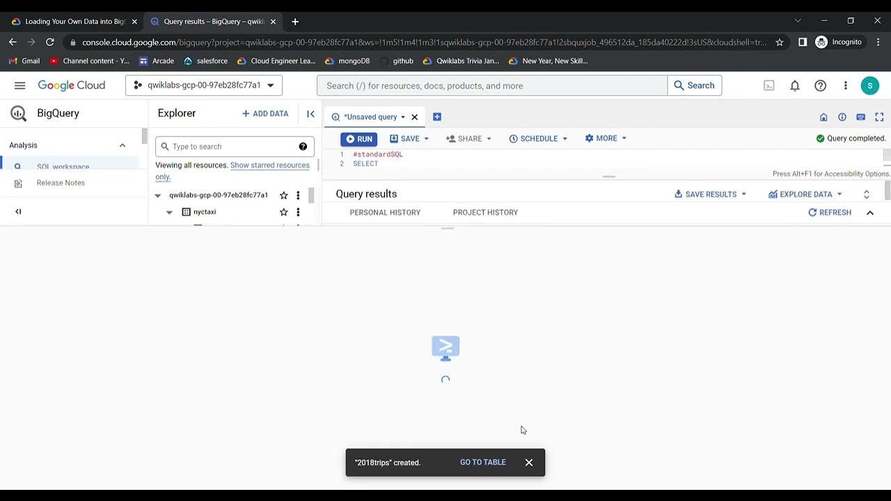 Loading Your Own Data into BigQuery || Blue Challenge A || Qwiklabs Arcade 2k23 - YouTube