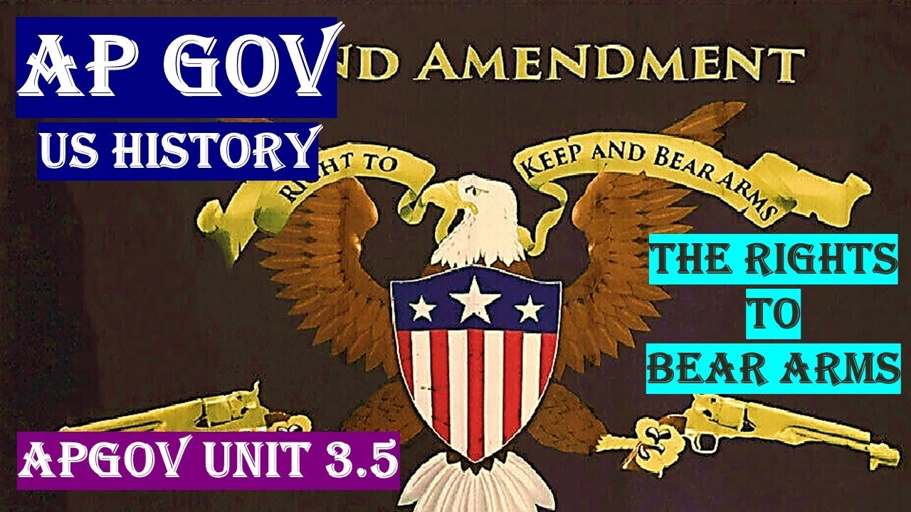 APGOV Unit 3.5 - The Rights to Bear Arms The Second Amendment in USA AP ...