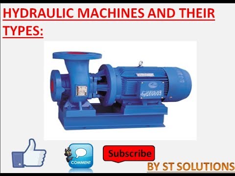 Hydraulic Machines and their types---- Fluid Mechanics (Part-1) - YouTube