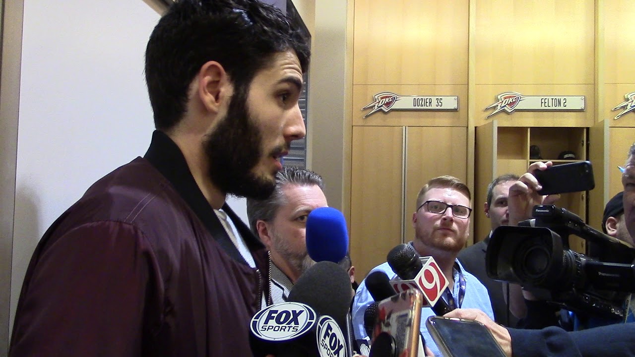 Alex Abrines Postgame Media Availability 3-23-18 - YouTube