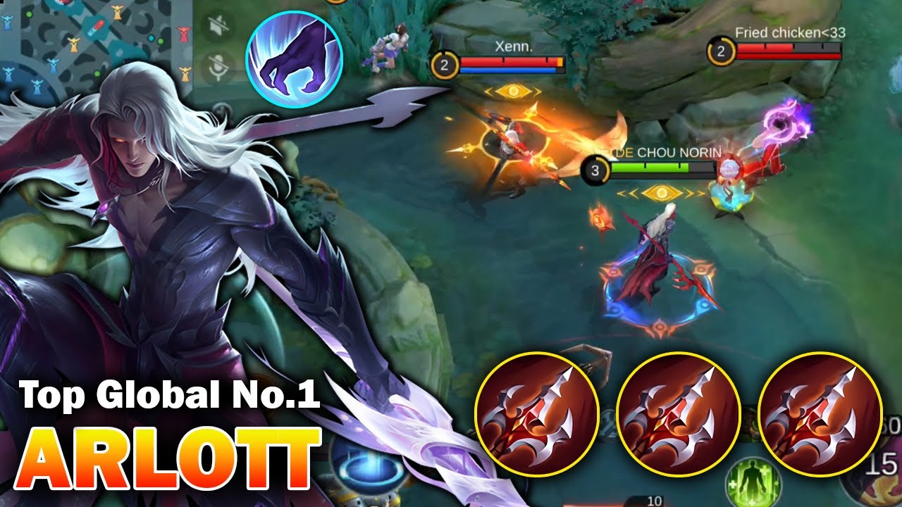 ARLOTT JUNGLER IS OVERPOWER META | BUILD TOP 1 GLOBAL ARLOTT - YouTube
