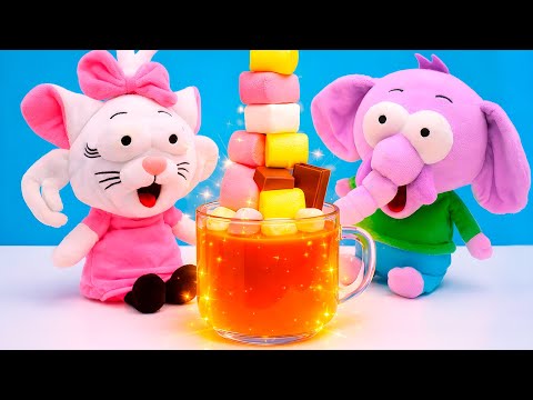 Necati Mutfakta! Canan’a Sıcak Çikolata ve Marshmallow Hazırlıyor 🍬👨‍🍳 | Eğlenceli Çocuk Videosu