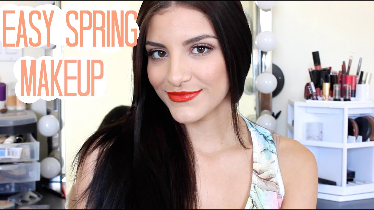 Easy & Glowy Makeup Tutorial For Spring! - YouTube