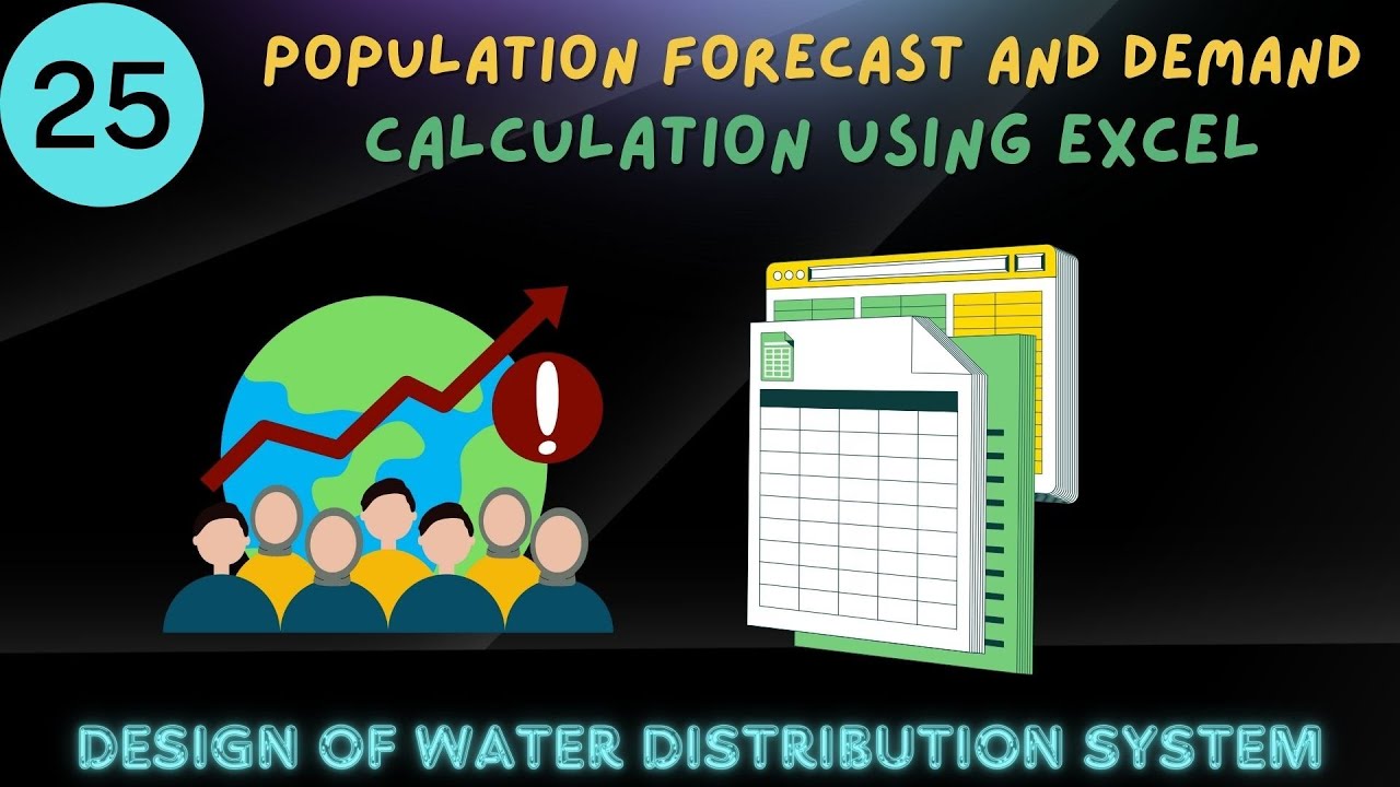 Lecture 25 | Population Forecast and Demand Calculation using Excel ...