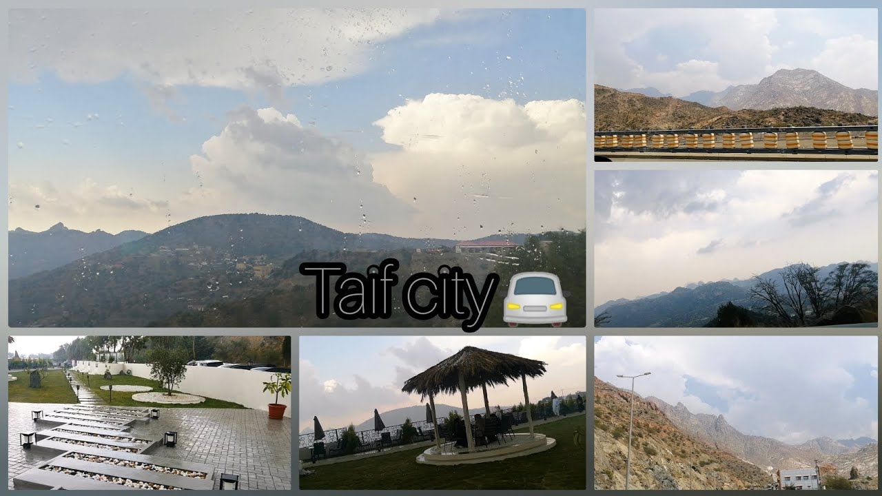 Mini outdoor🚘 vlog:visiting the beautiful scenery of Taif City🏙️. Asmr ...