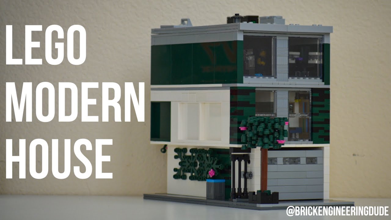 LEGO Modern House Modular Building MOC - YouTube
