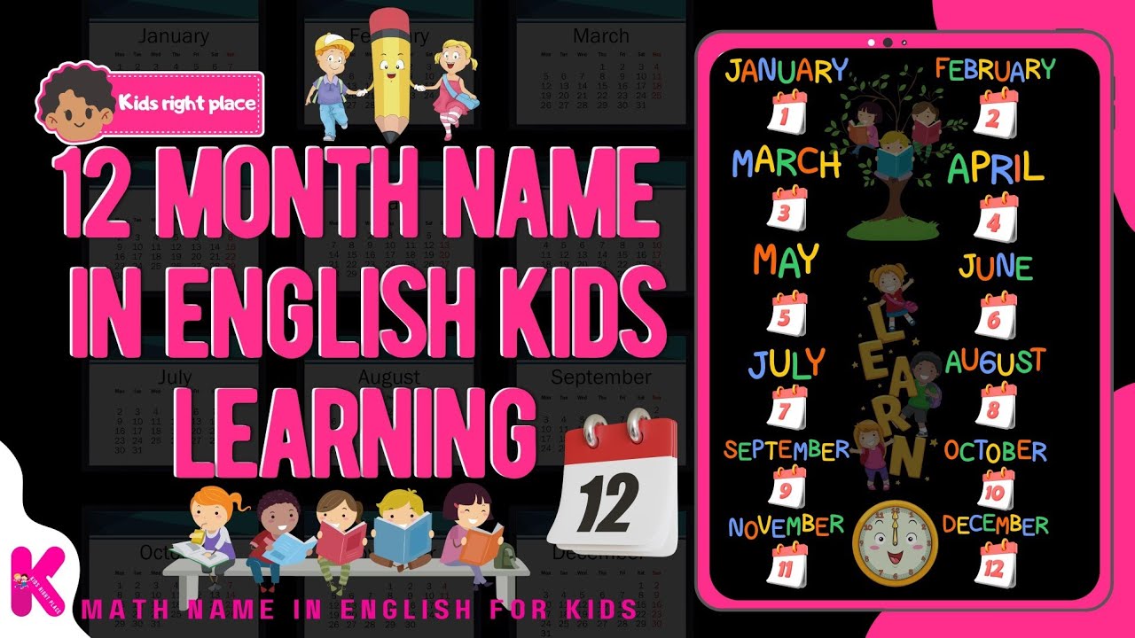 12 month name in english kids learning | Class learning | Preschool ...