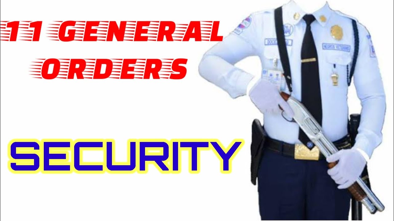 11 General Orders / Security / English, Tagalog - YouTube