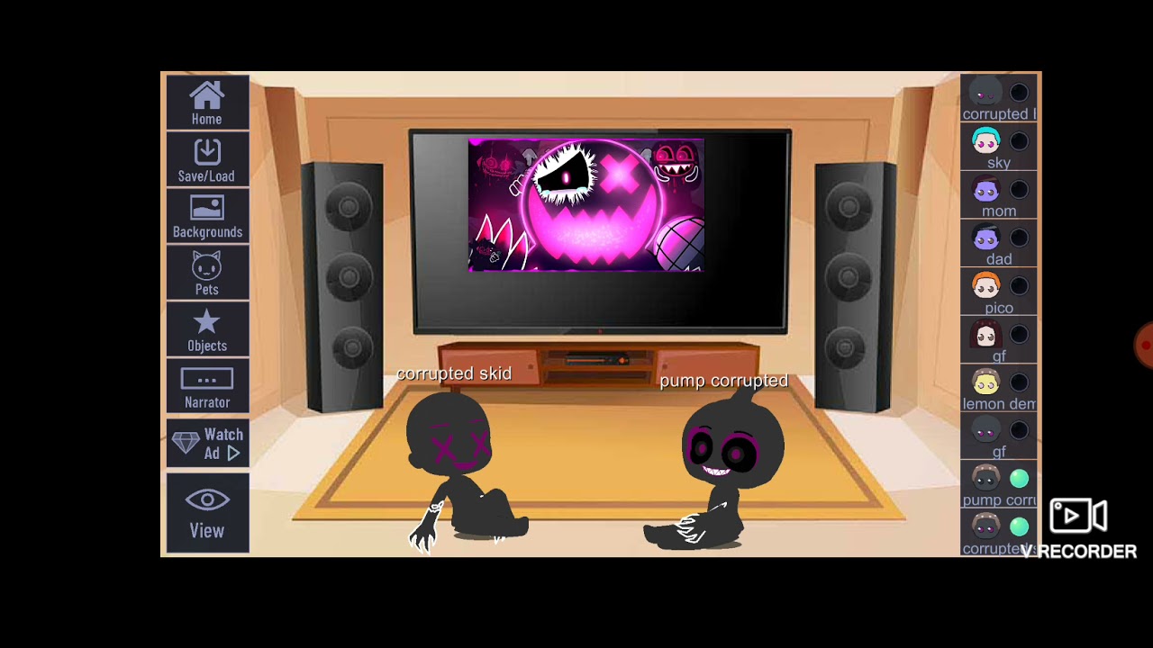 Fnf. corrupted mod and skid and pump - YouTube