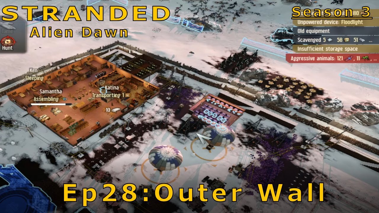 Stranded: Alien Dawn Military Outpost Ep28 Outer Wall - YouTube