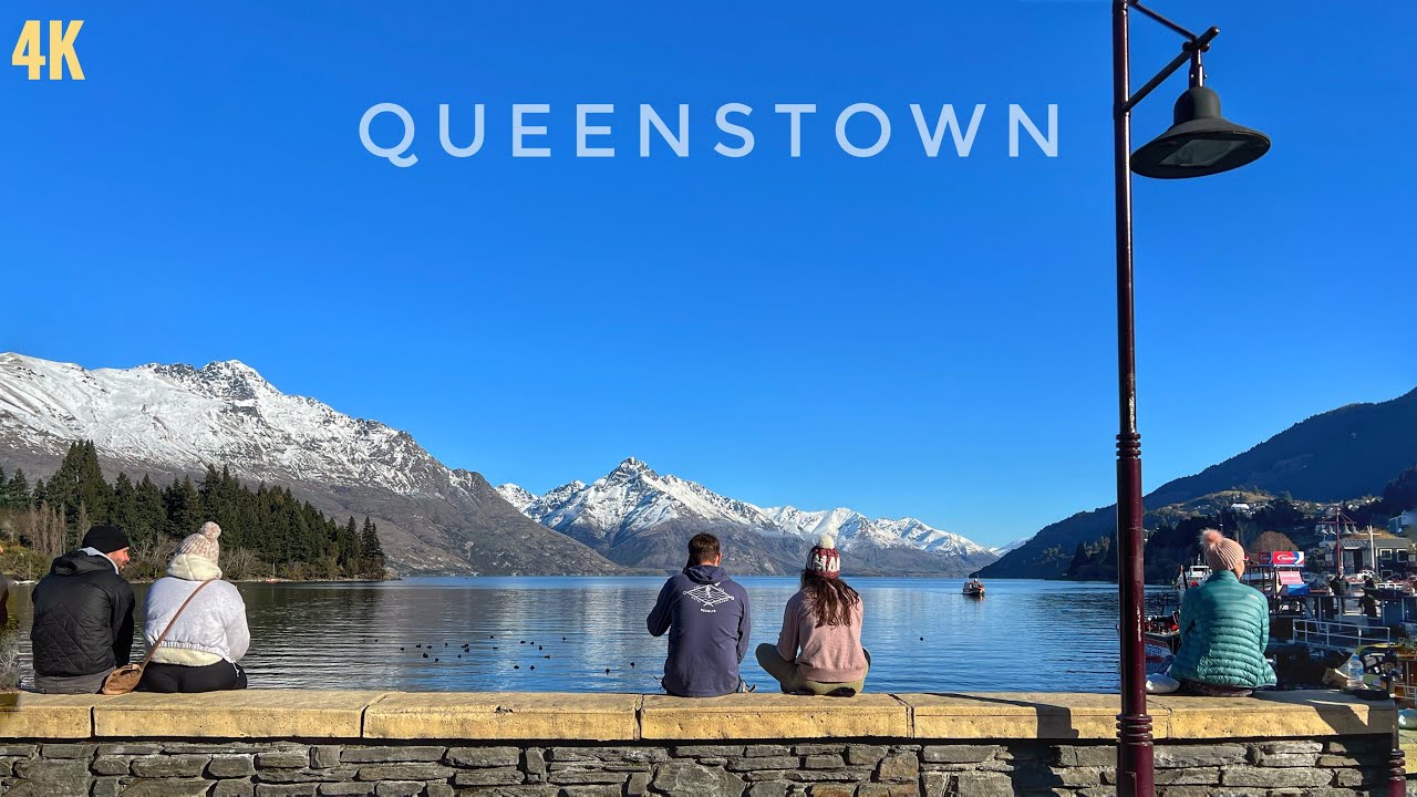 Queenstown City Centre Walk After First Snowfall of Winter 2022 | New ...