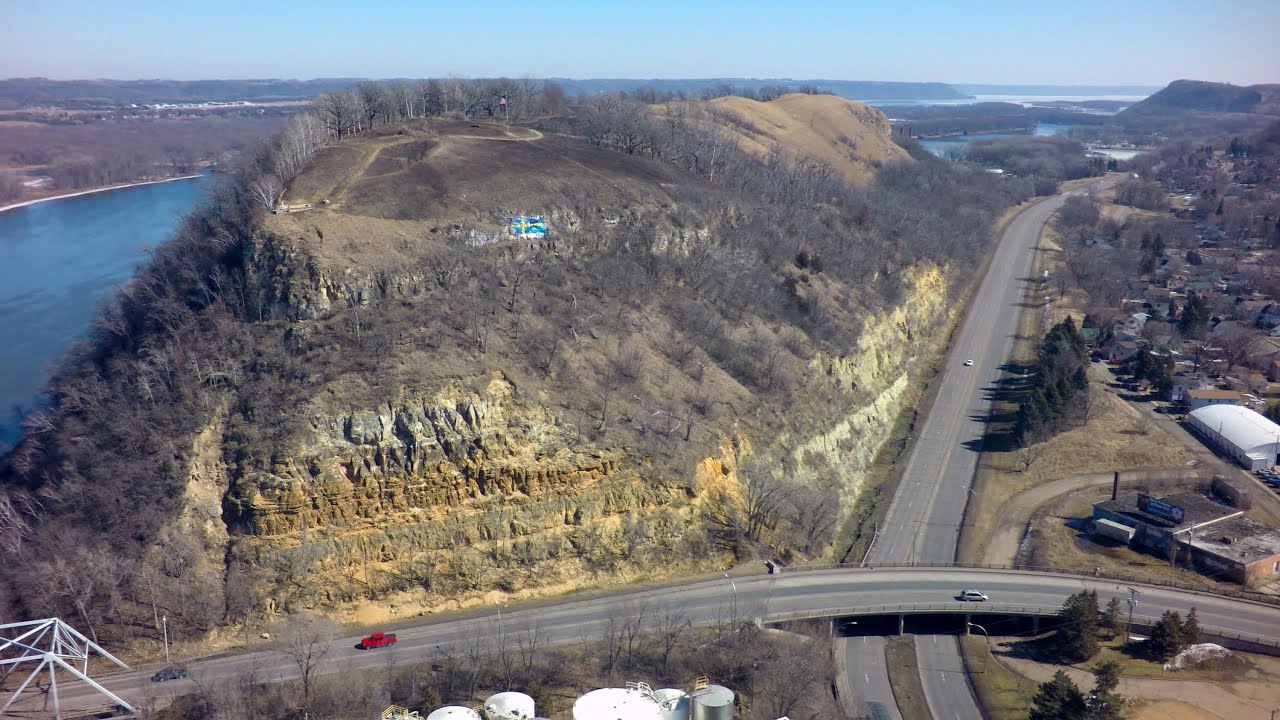 Red Wing's Barn Bluff from Levee Park - YouTube