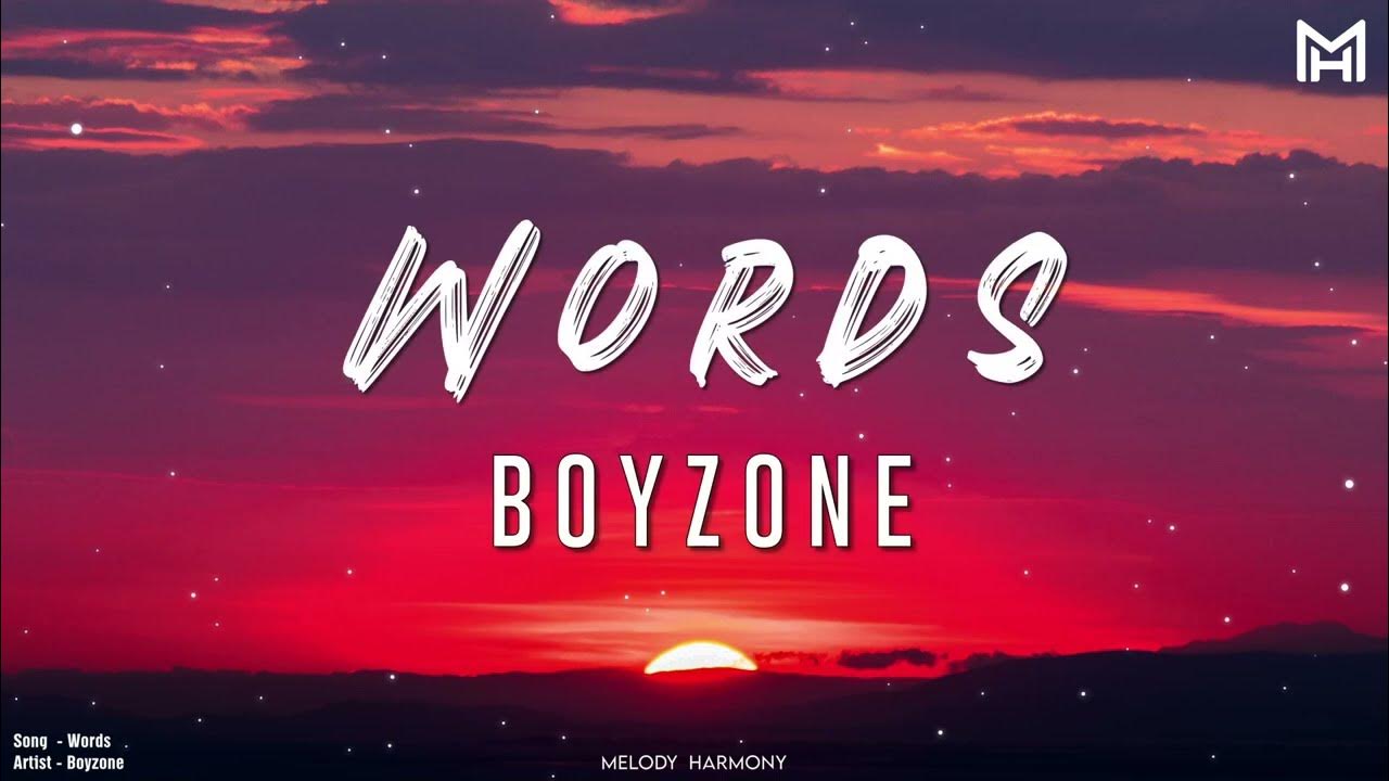 Boyzone - Words ( Lyrics ) - YouTube