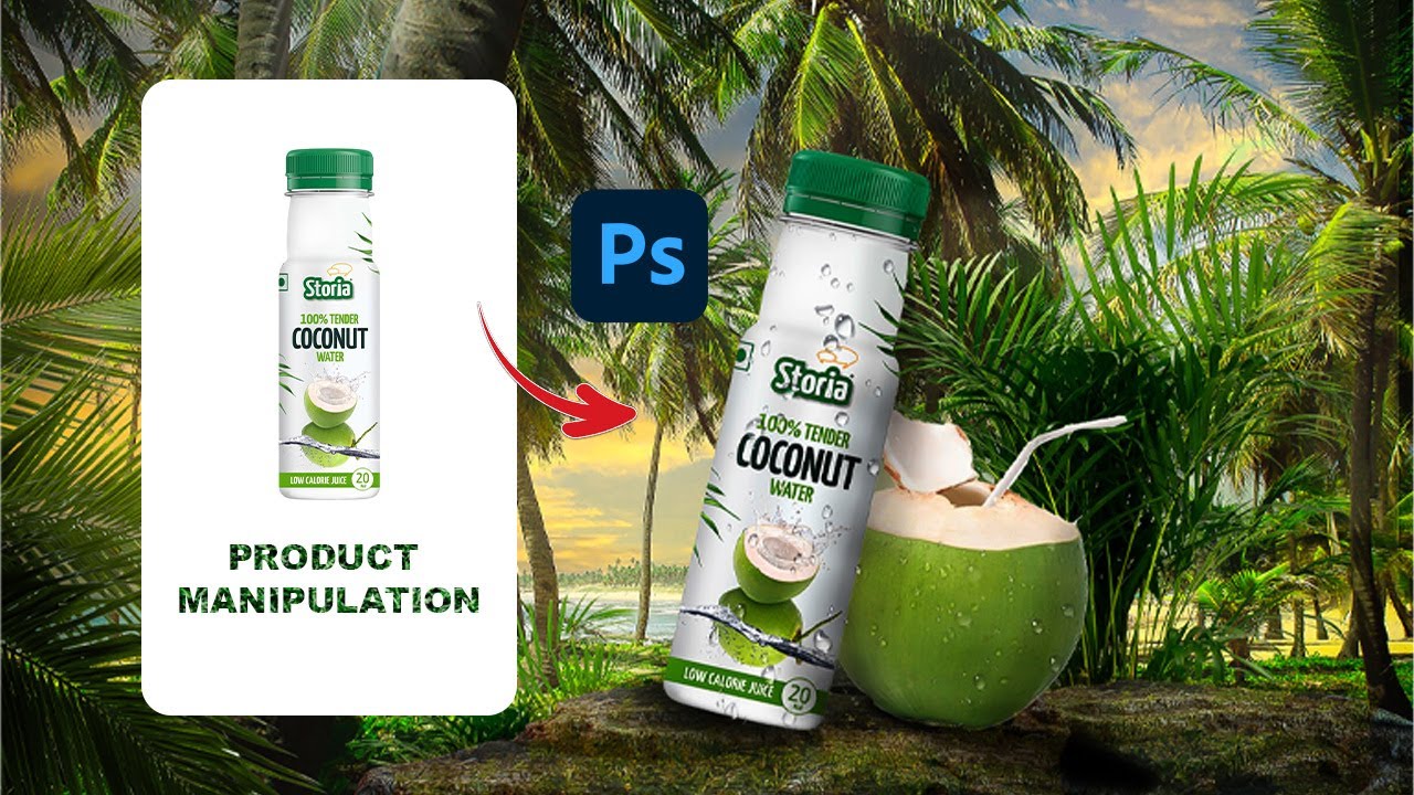 Storia | Coconut Poster | Photoshop | Product Manipulation | poster ...