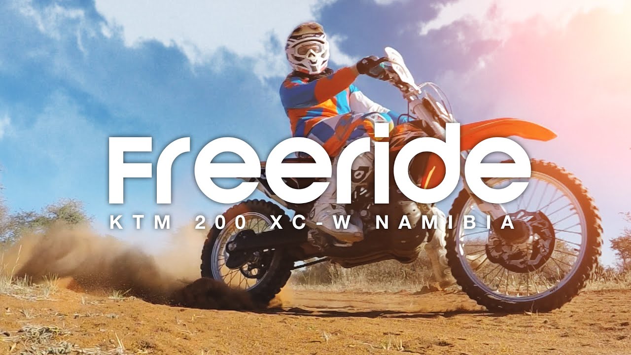 KTM 200 XC-W Freeride Tacking Pea Home - Namibia - YouTube