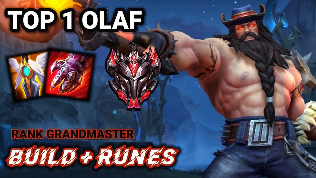 Wild Rift Top 1 Olaf - Grandmaster Full Ranked - YouTube