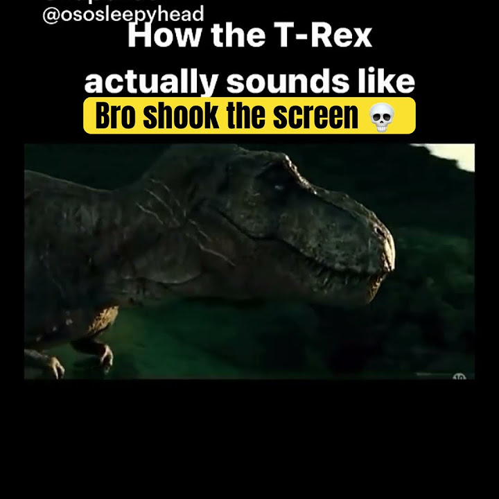 What the T-Rex actually sounded like 5/5 - YouTube