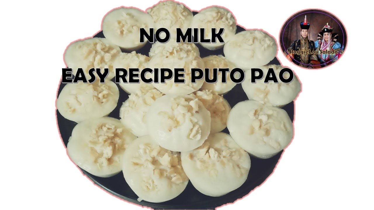 How to Make No Milk, Easy Recipe Puto Pao - YouTube