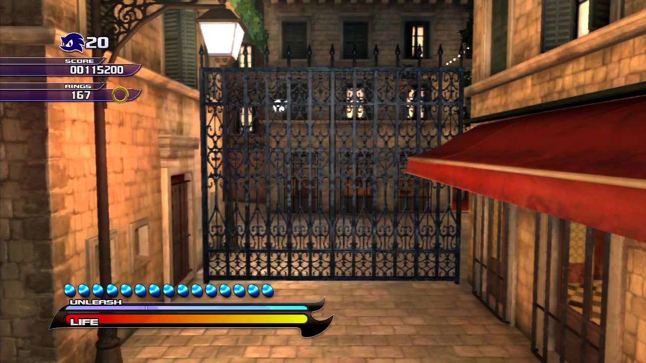 Sonic Unleashed (PS3) Spagonia Rooftop Run Night Act 1 S-Rank - YouTube