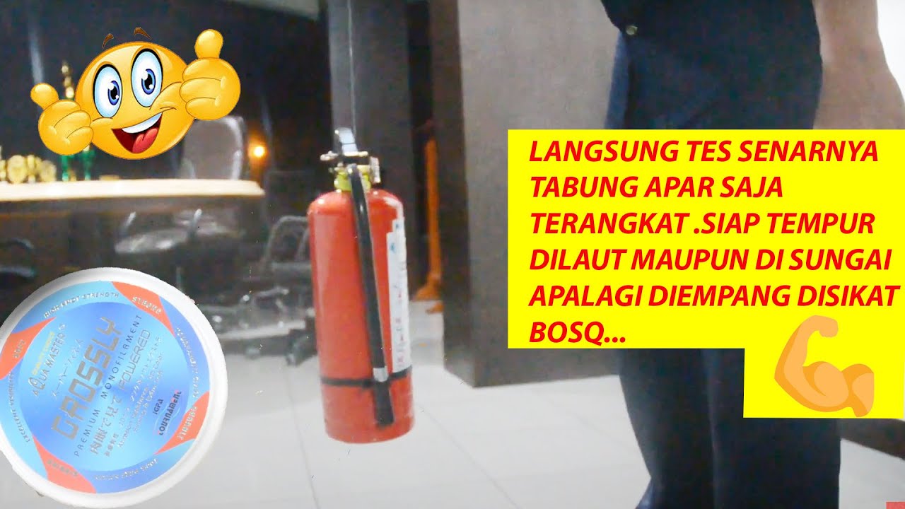 aqua master senar pancing, langsung tes...senar pancing kuat dan murah ...