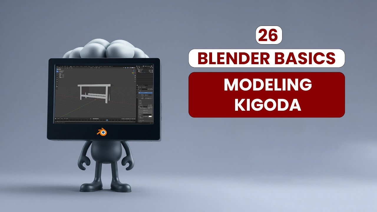 26 BLENDER BASICS - MODELING KIGODA - YouTube