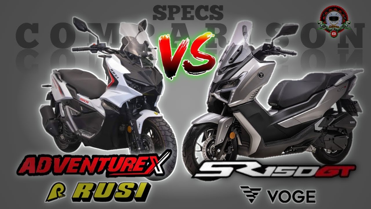 RUSI ADVENTURE X 150i vs VOGE SR150GT SPECS COMPARISON - YouTube