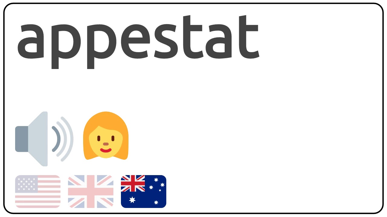 How to pronounce appestat in english? - YouTube