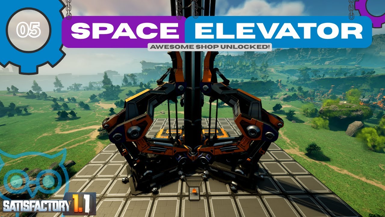Space Elevator | AWESOME Shop Unlocked! | Satisfactory Let's Play EP05 ...