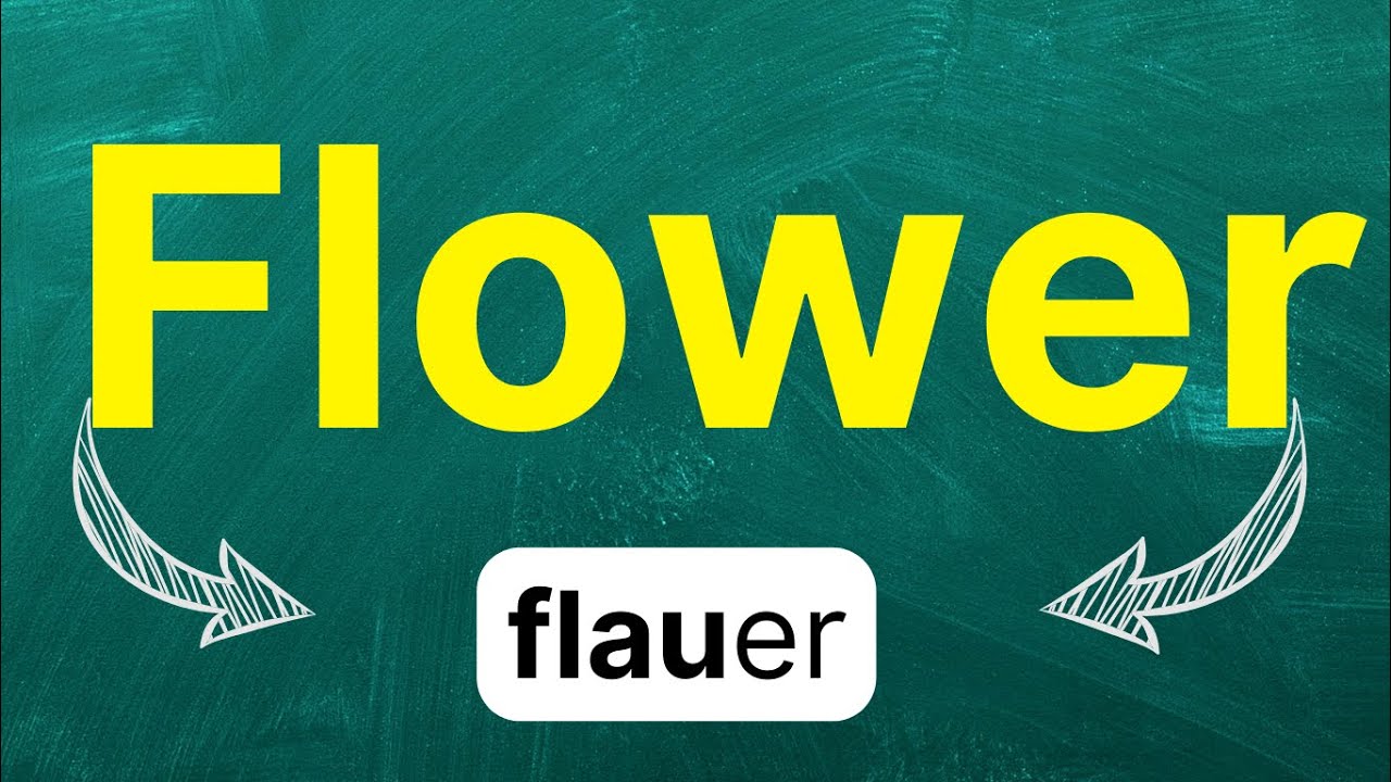 Cómo pronunciar: Flower 'Flor' 'Planta' 'Botánica' en inglés Americano ...