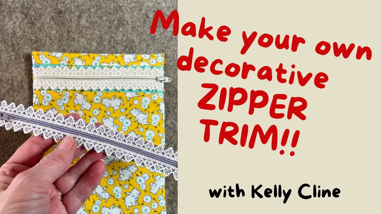 EASY Make YOUR OWN Decorative ZIPPER! - YouTube