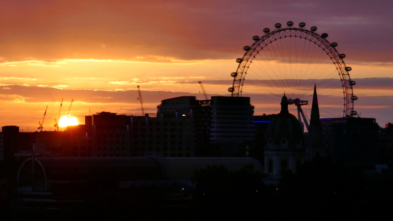 Summer Solstice Sunset, London Eye, 21 June 2019 - YouTube