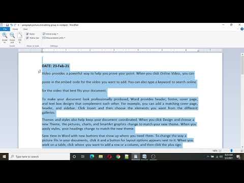 Home Tab Editing Group and View Tab in WordPad - YouTube