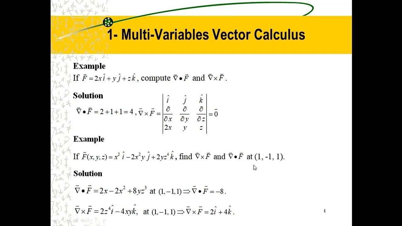Vector Calc 3 - YouTube