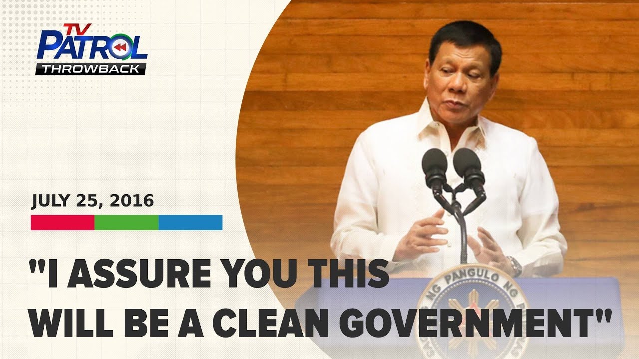 Unang SONA ni Duterte iginiit ang pagsugpo sa krimen, droga at ...