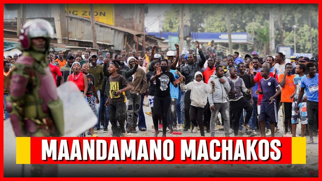 Cha0s in Mavoko Machakos after Residents Demonstrates Over Floods ...