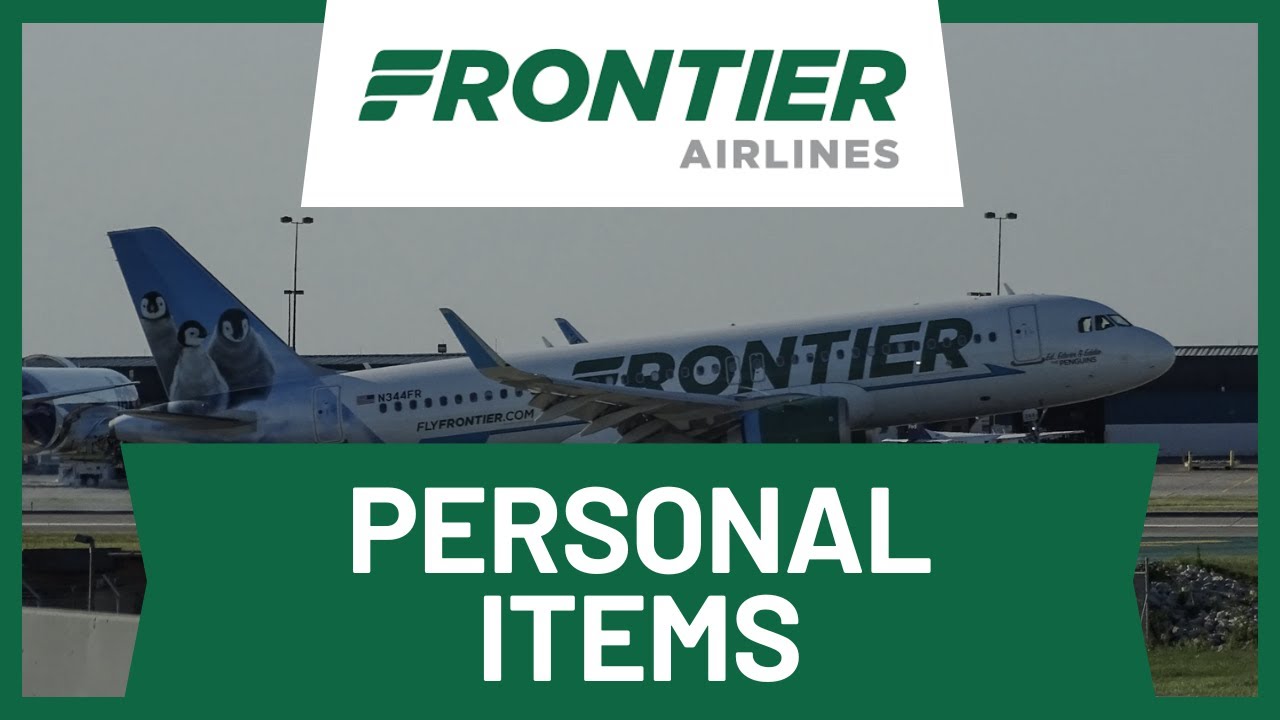 Frontier Airlines Personal Items (What You Need To Know) - YouTube