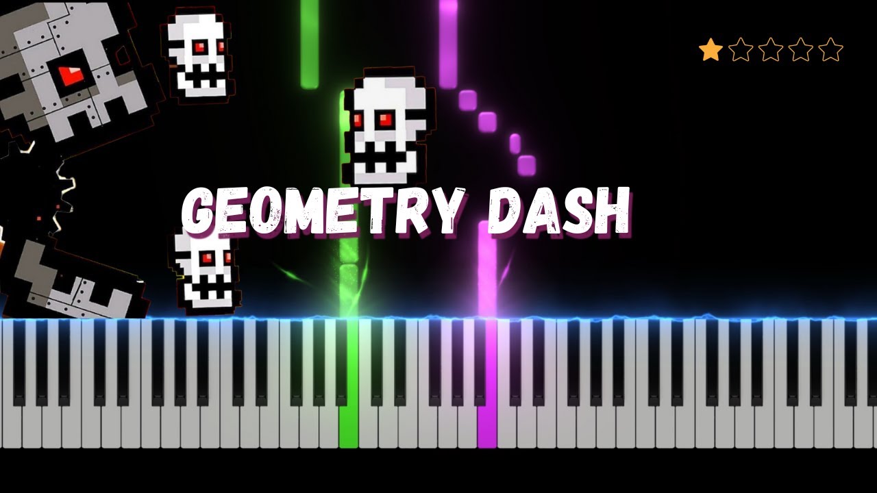 Pressign Start - Geometry Dash︱Easy Piano Tutorial - YouTube