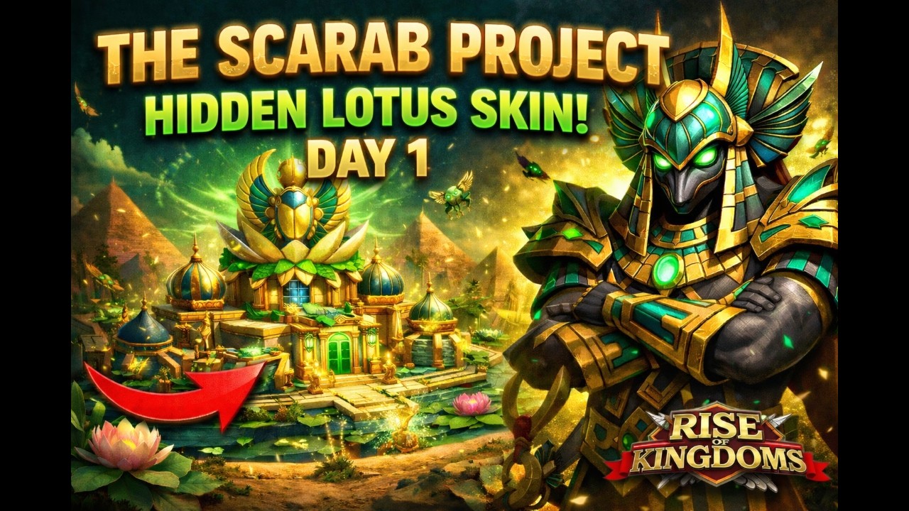 Scarab Project Day 1: Path to Hidden Lotus Skin - YouTube