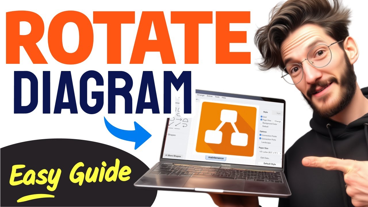 How to ROTATE DIAGRAM in draw.io (Step by Step) - YouTube