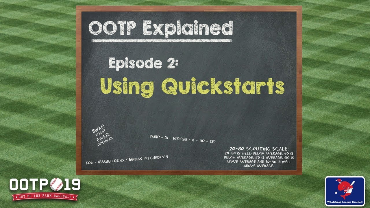 Setting up a Quickstart File in OOTP - YouTube