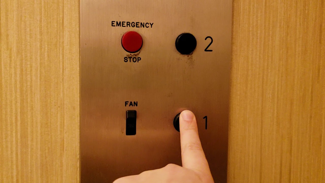 GAL Black button Elevator 6315 Backlick road Springfield Virginia - YouTube