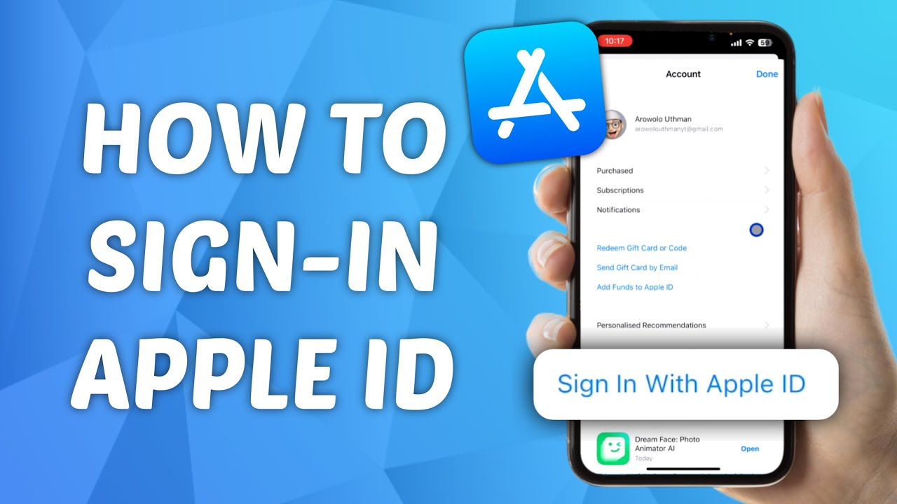 How to Sign-In Apple ID on AppStore - YouTube
