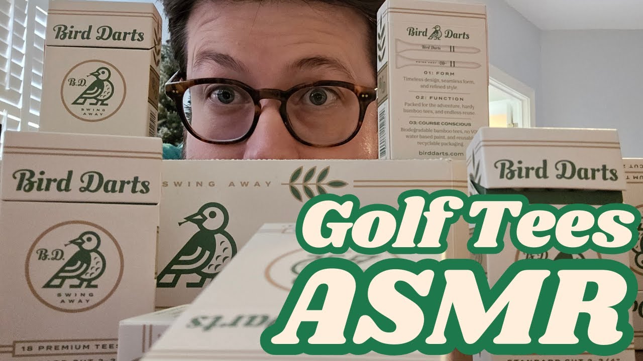 Golf ASMR: Relaxing Tee Tapping with Bird Darts Collaboration ...