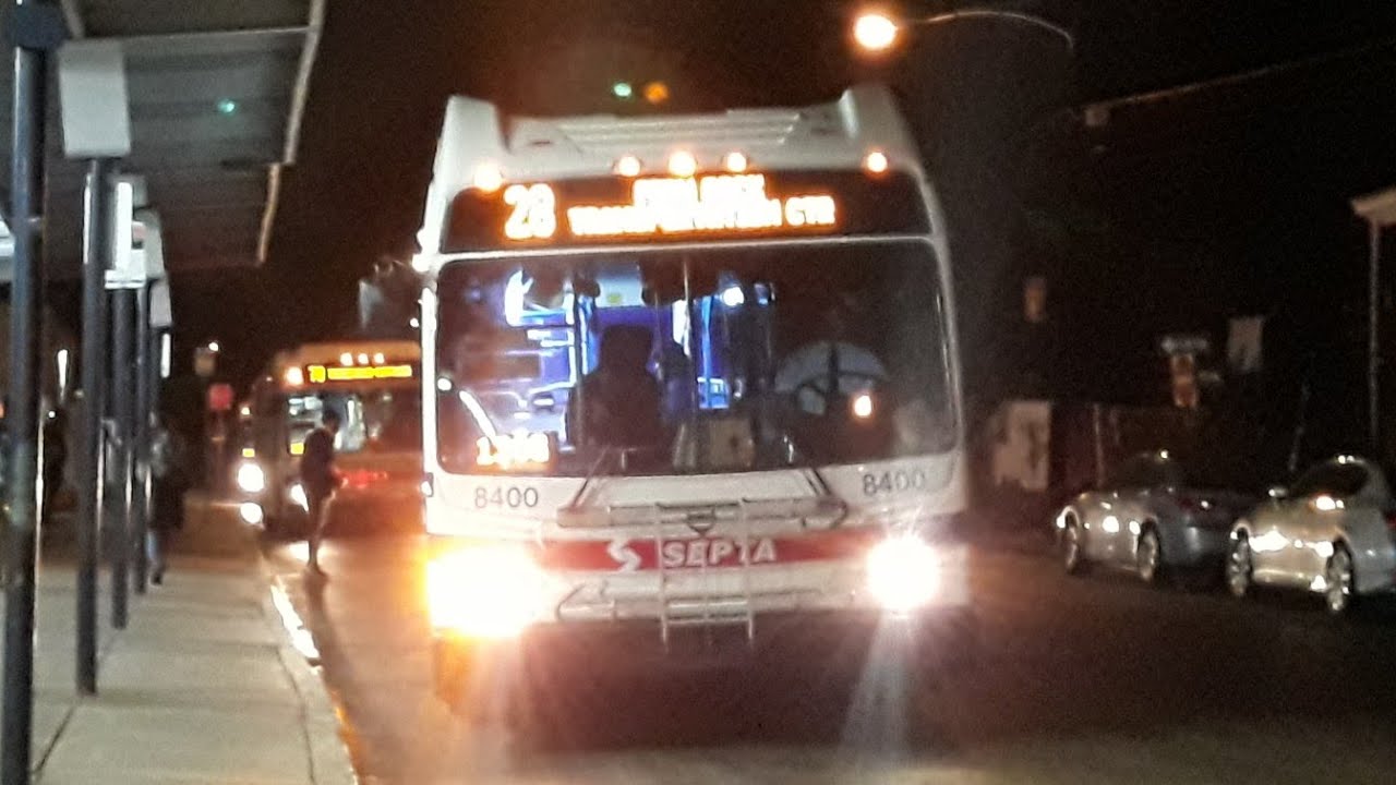 SEPTA Route 28: 2010 New Flyer DE40LFR #8400 - YouTube