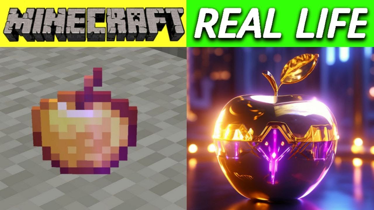 ALL MINECRAFT FOOD IN REAL LIFE | MINECRAFT VS REAL LIFE | REALISTIC ...