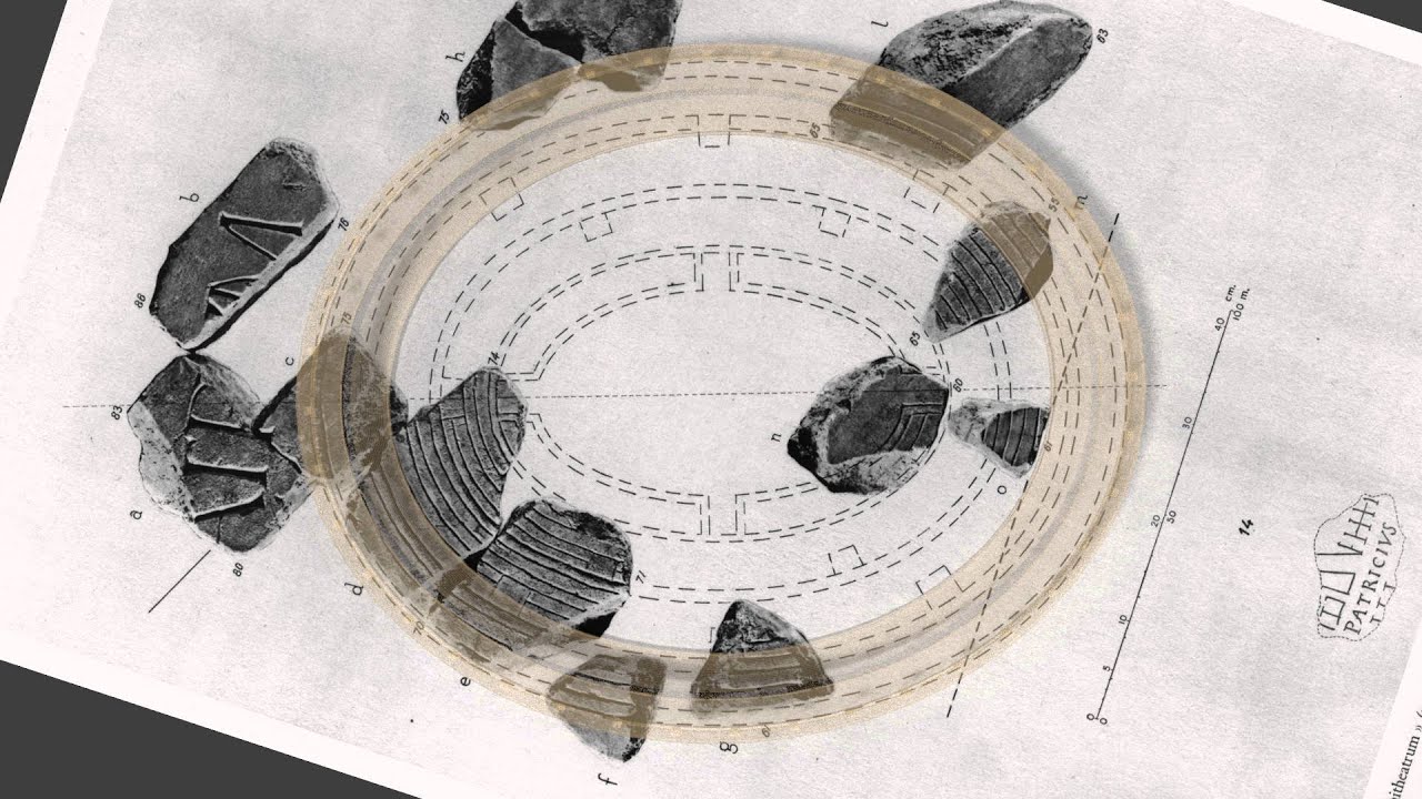 Flavian Amphitheaters on fragments of Severan Marble Plan - YouTube