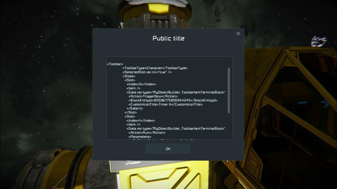 Space Engineers - "hidden" feature - labeling any kind of toolbar block action icons - YouTube