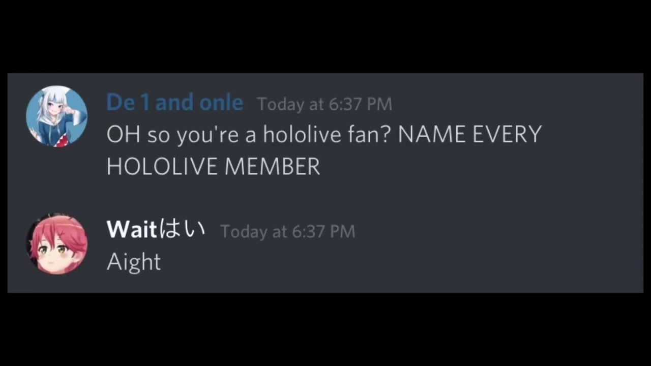 Oh, so your a Hololive fan? Name every Hololive Member then. - YouTube