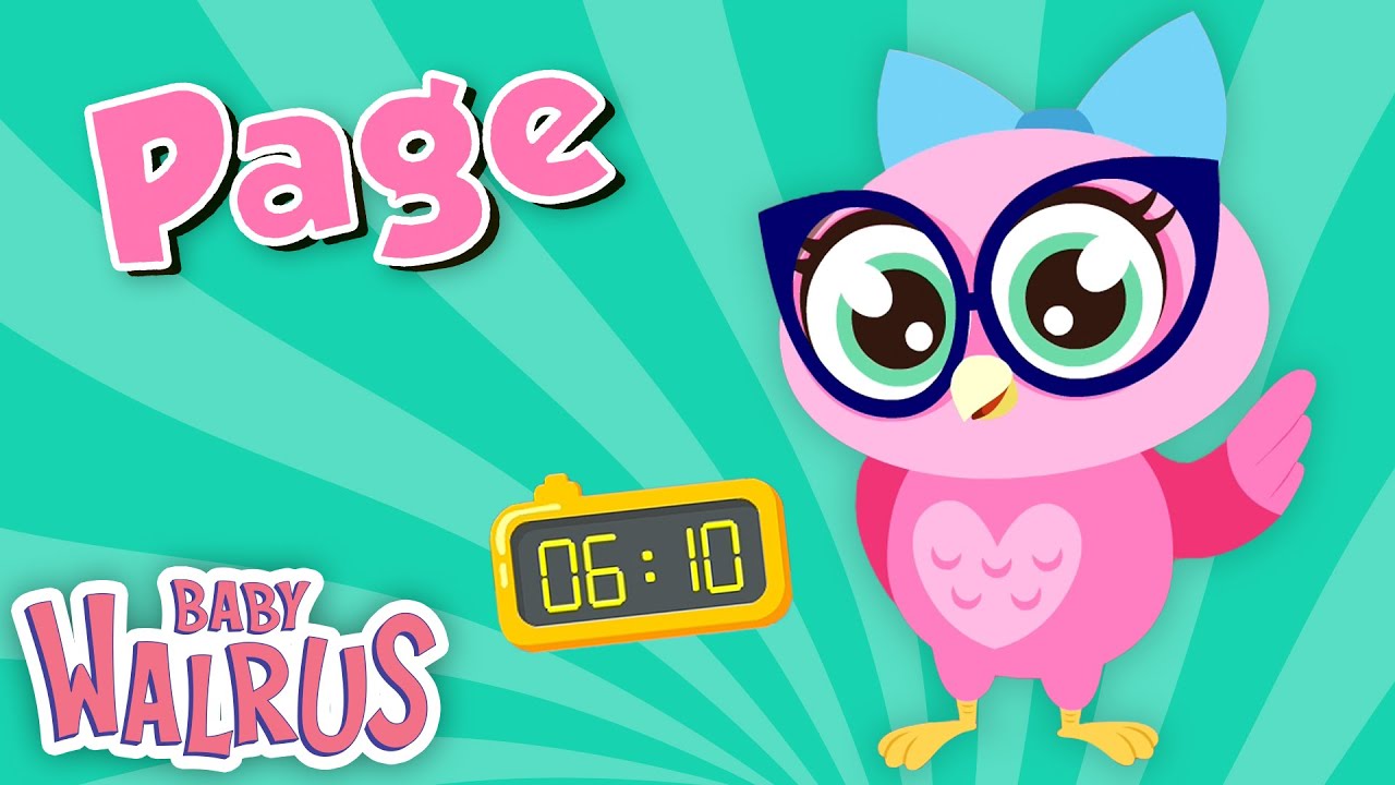Smart Baby - Animal Friends | Learn How To Tell The Time | Baby Walrus ...